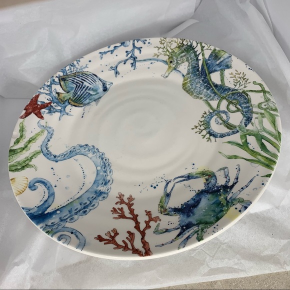 Pier 1 | Dining | Pier One Sea Life 34 Dinner Plate Rare | Poshmark